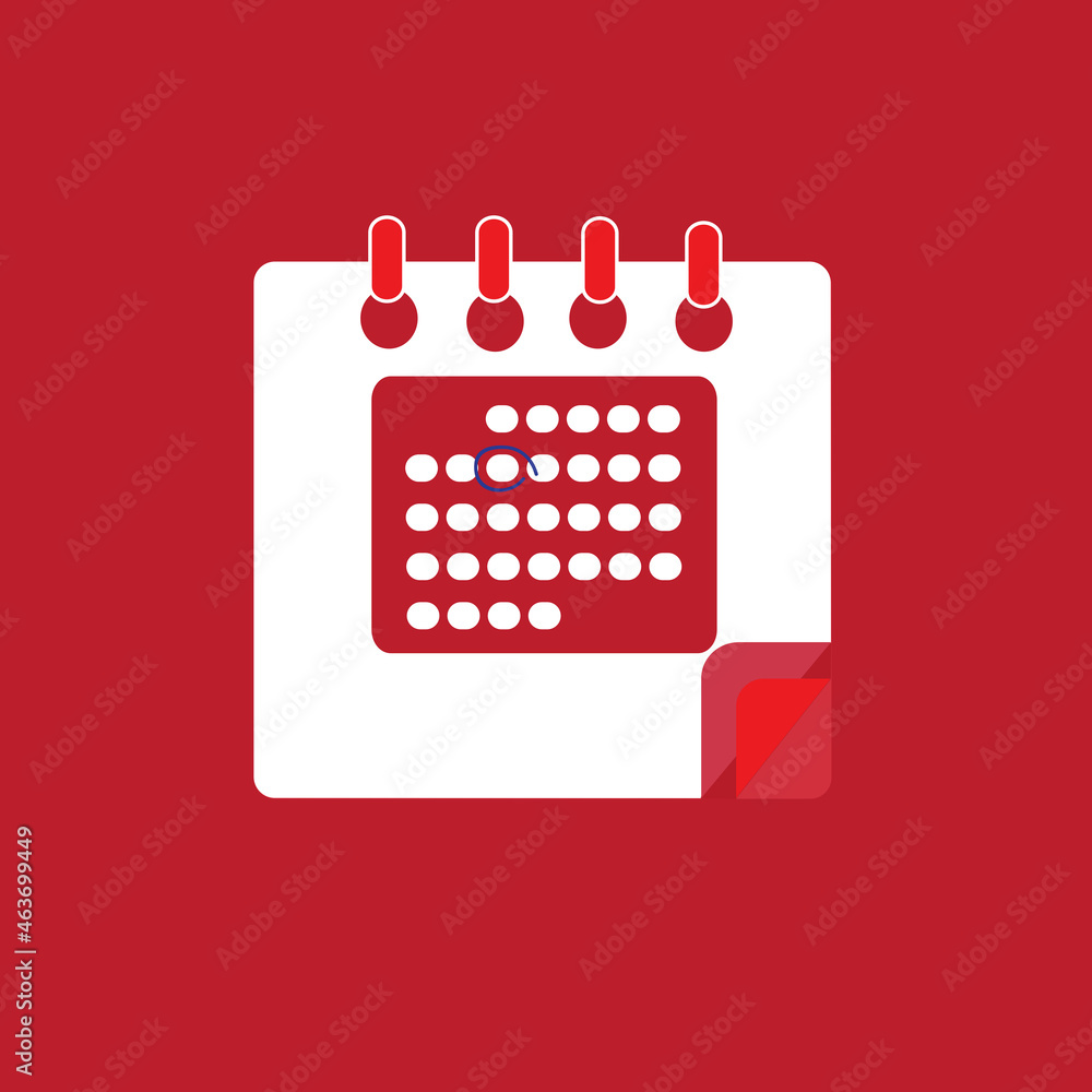 Calendar icon vector isolated on background. Trendy calendar icon in ...