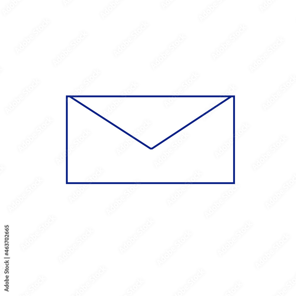 Vetor de Mail icon vector isolated on white background. Trendy mail ...