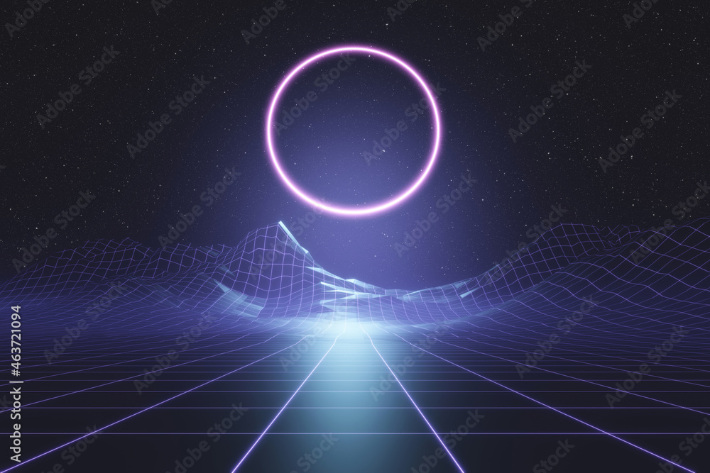 Abstract vaporwave background Stock Photo | Adobe Stock