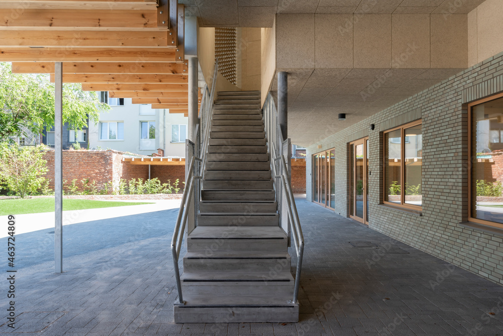 staircase in school Stock Photo | Adobe Stock