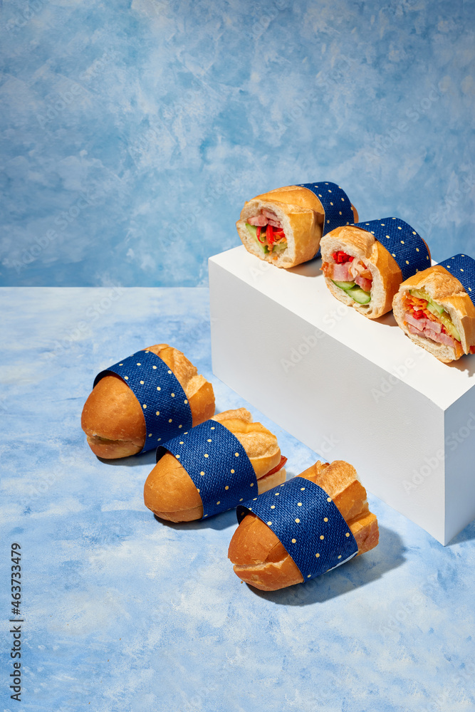 Banh-mi bread is a famous food of Viet Nam Stock Photo | Adobe Stock