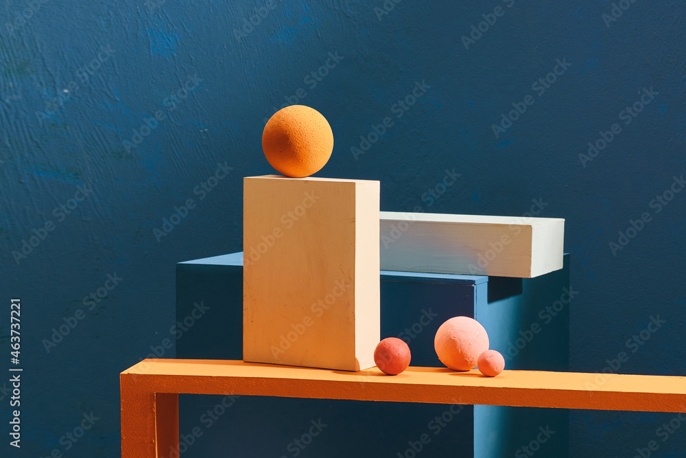 still life composition of colorful objects Stock Photo | Adobe Stock