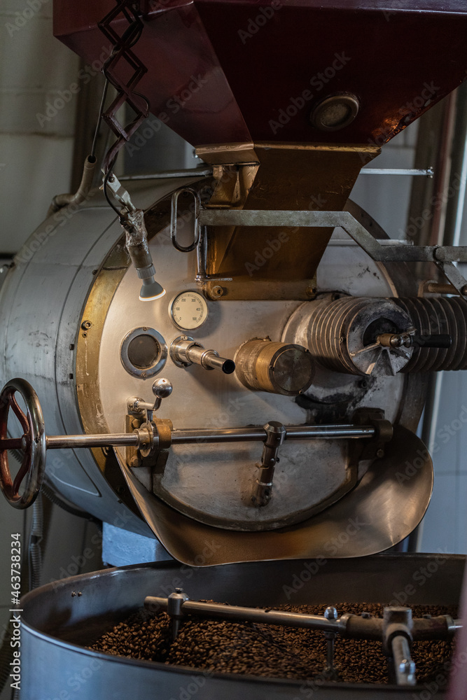 Roasting process of coffee Stock Photo | Adobe Stock