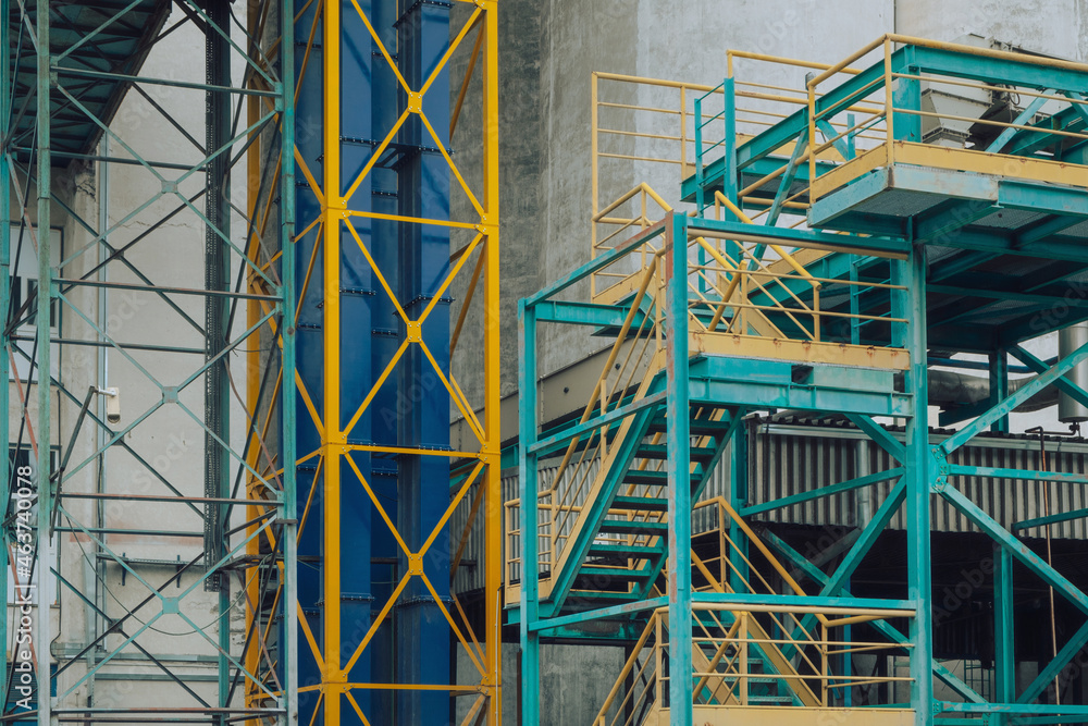 Industrial / Factory /Plant pipes,contruction,stairs.. Stock Photo ...