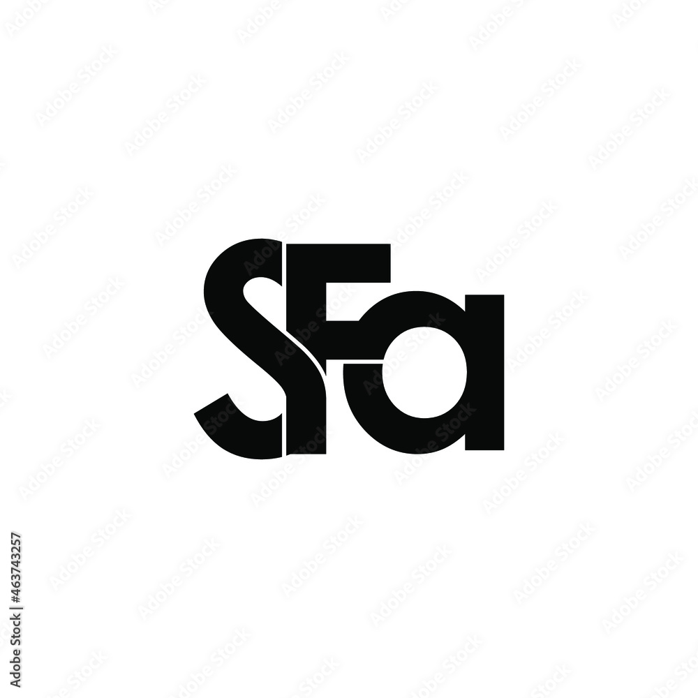 sfa initial letter monogram logo design Stock Vector | Adobe Stock