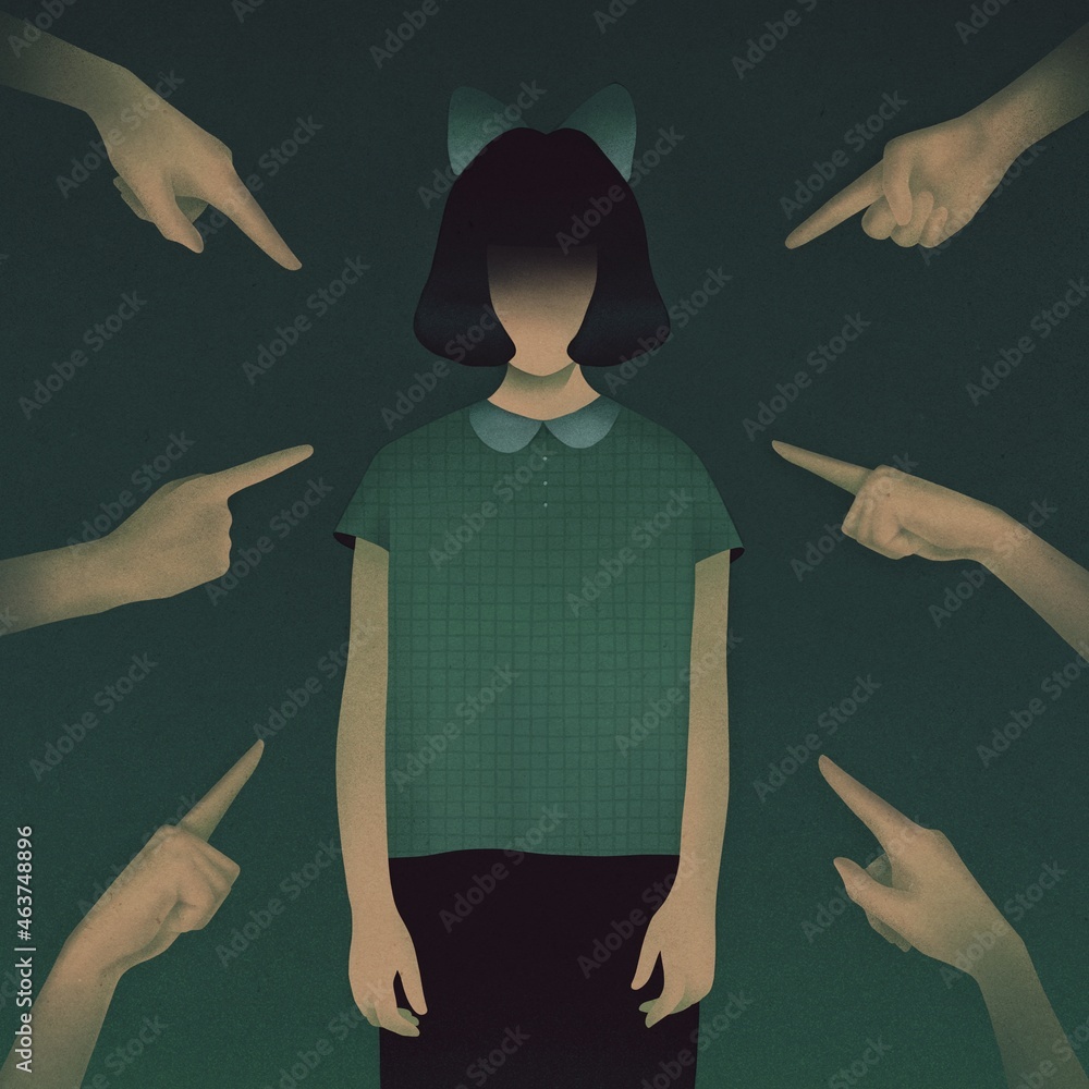 child abuse illustration Stock Photo | Adobe Stock