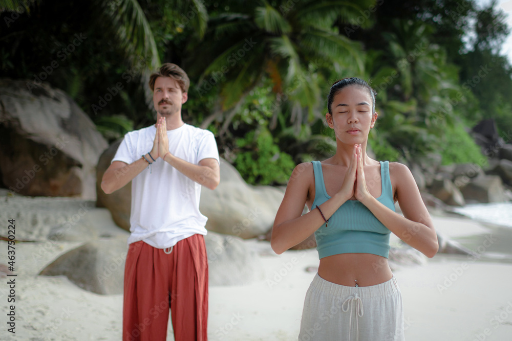 Tadasana Yoga Pose Practice Stock Photo | Adobe Stock