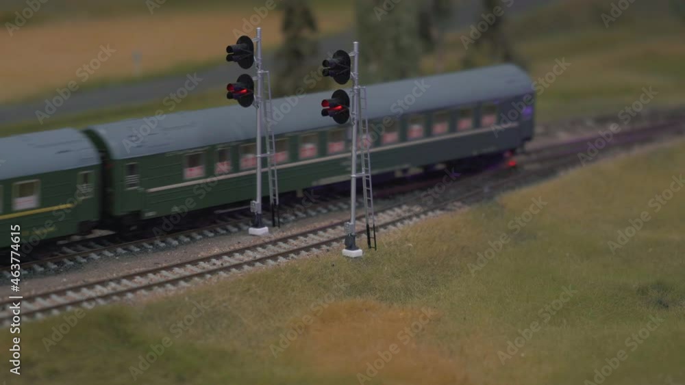 Mini Train Station Modelling. Model of Railway Station With Moving ...