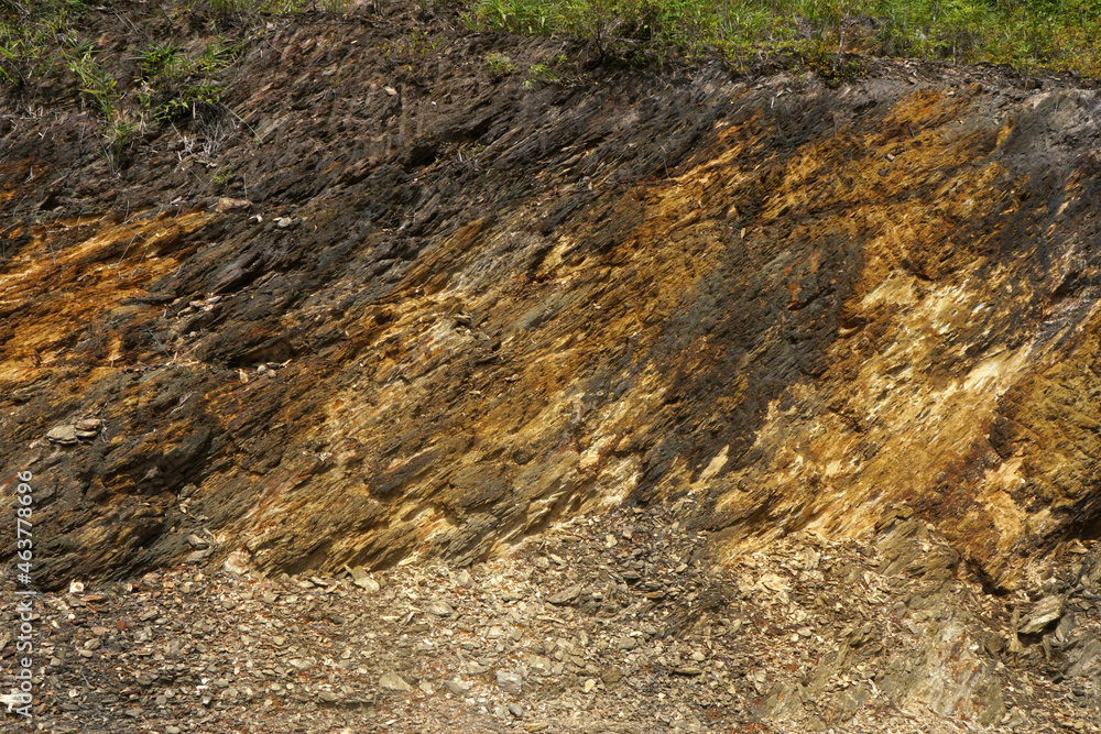 Clastic Sedimentary rock has the original texture of sediments such as ...