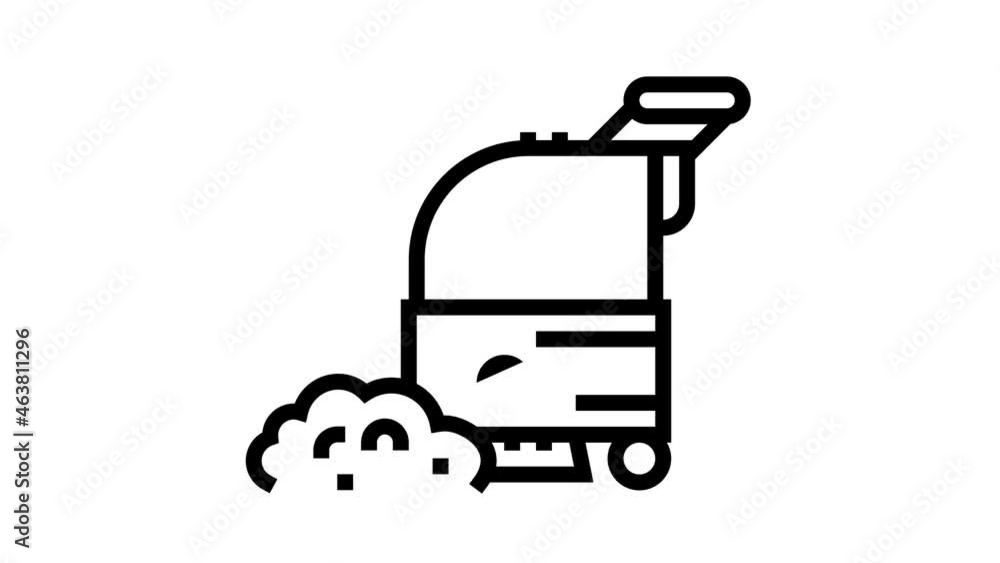 professional vacuum washing machine animated line icon. professional ... professional vacuum washing machine animated line icon. professional ...