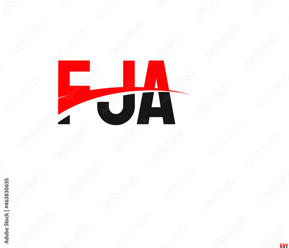 FJA Letter Initial Logo Design Vector Illustration Stock Vector | Adobe ...