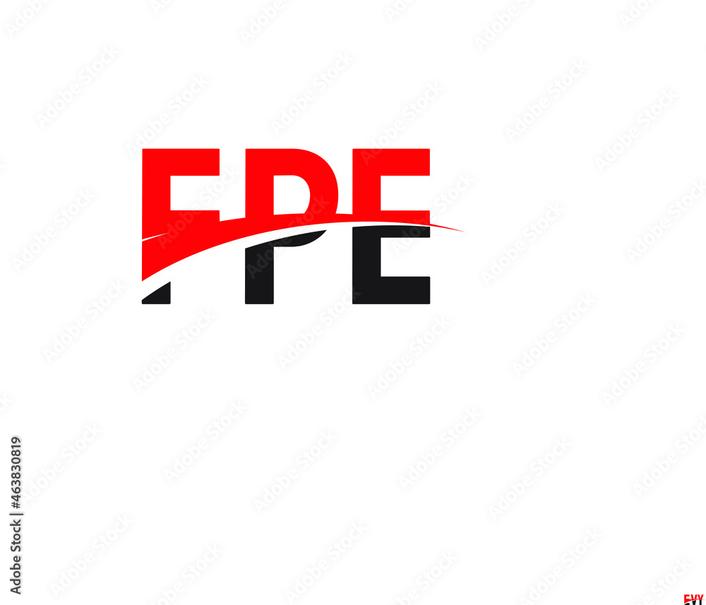 FPE Letter Initial Logo Design Vector Illustration Stock Vector | Adobe ...