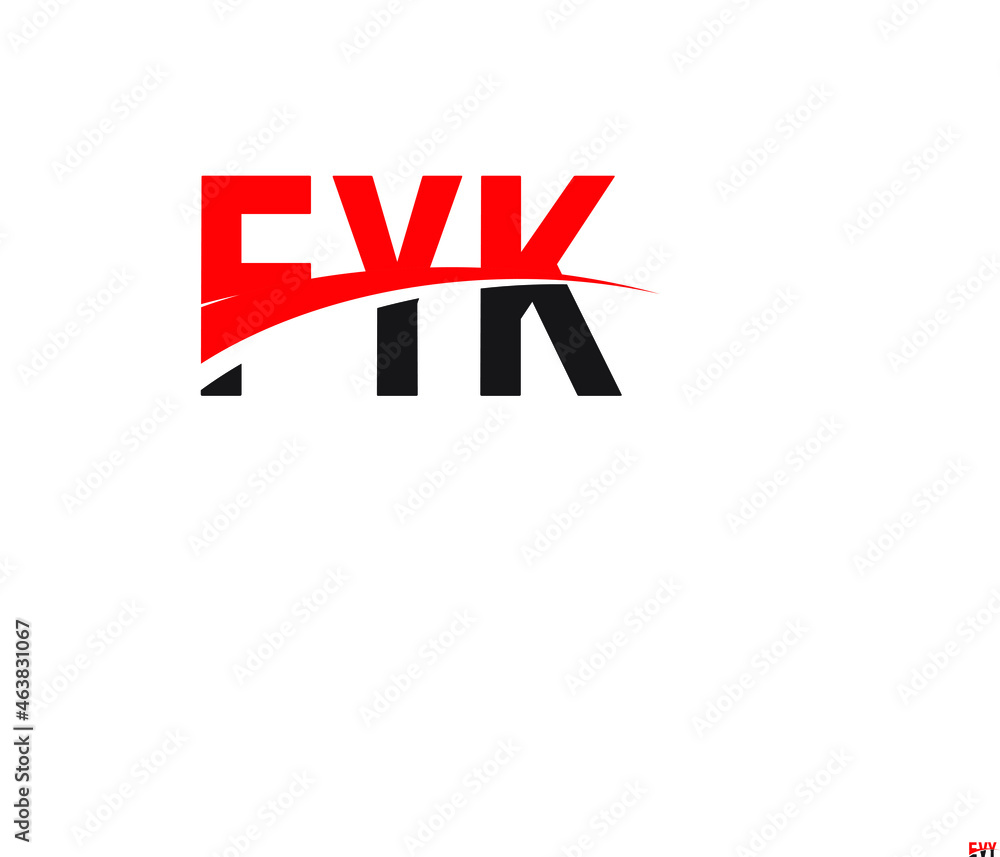 FYK Letter Initial Logo Design Vector Illustration Stock Vector | Adobe ...