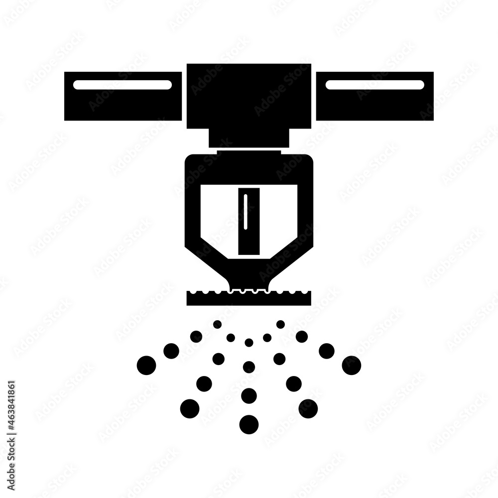 Fire sprinkler icon isolated on white background vector illustration ...