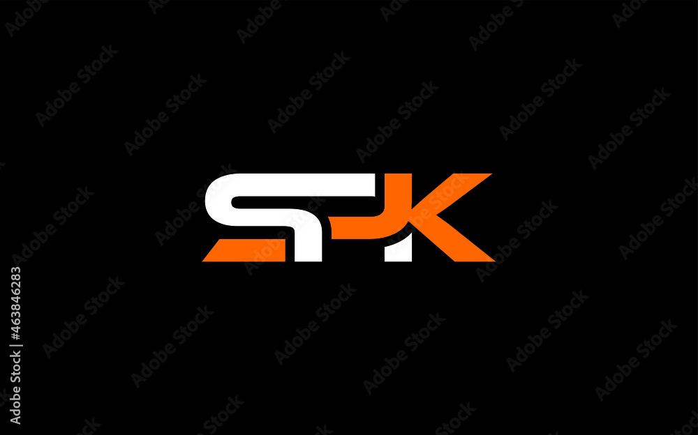 SPK Letter Initial Logo Design Template Vector Illustration Stock ...