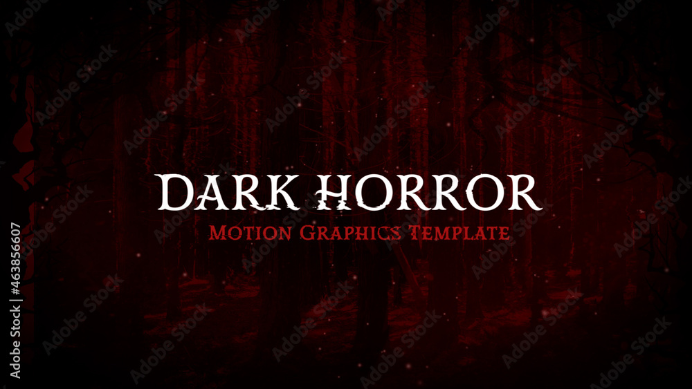 Scary Halloween Title Stock Template | Adobe Stock