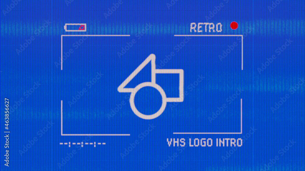Retro VHS Logo Intro Stock Template | Adobe Stock