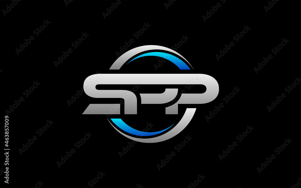 SPP Letter Initial Logo Design Template Vector Illustration Stock ...