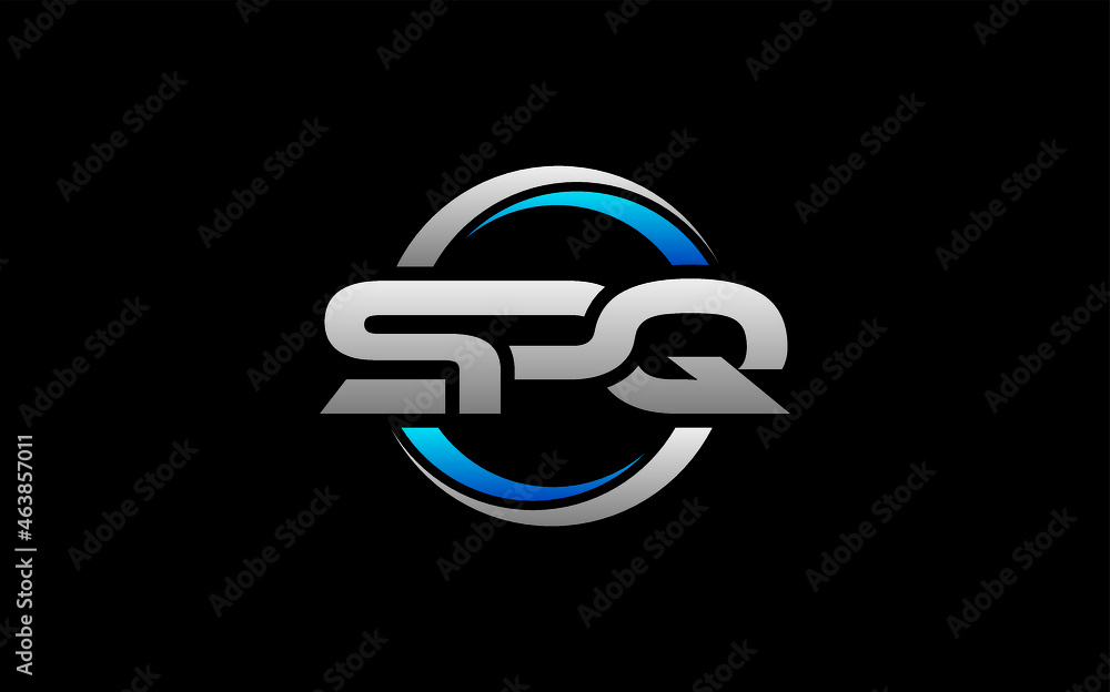 SPQ Letter Initial Logo Design Template Vector Illustration Stock ...