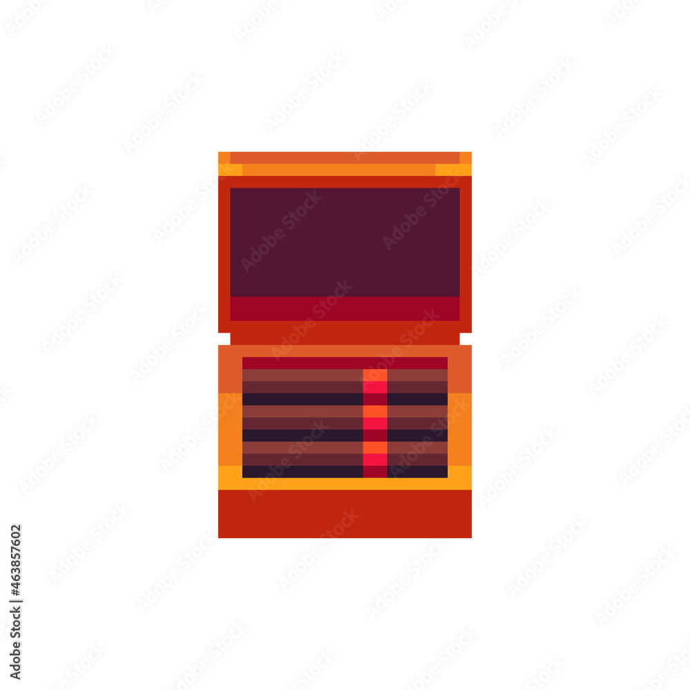 Cuban cigars in an open wooden box pixel art icon, Havana cigar ...