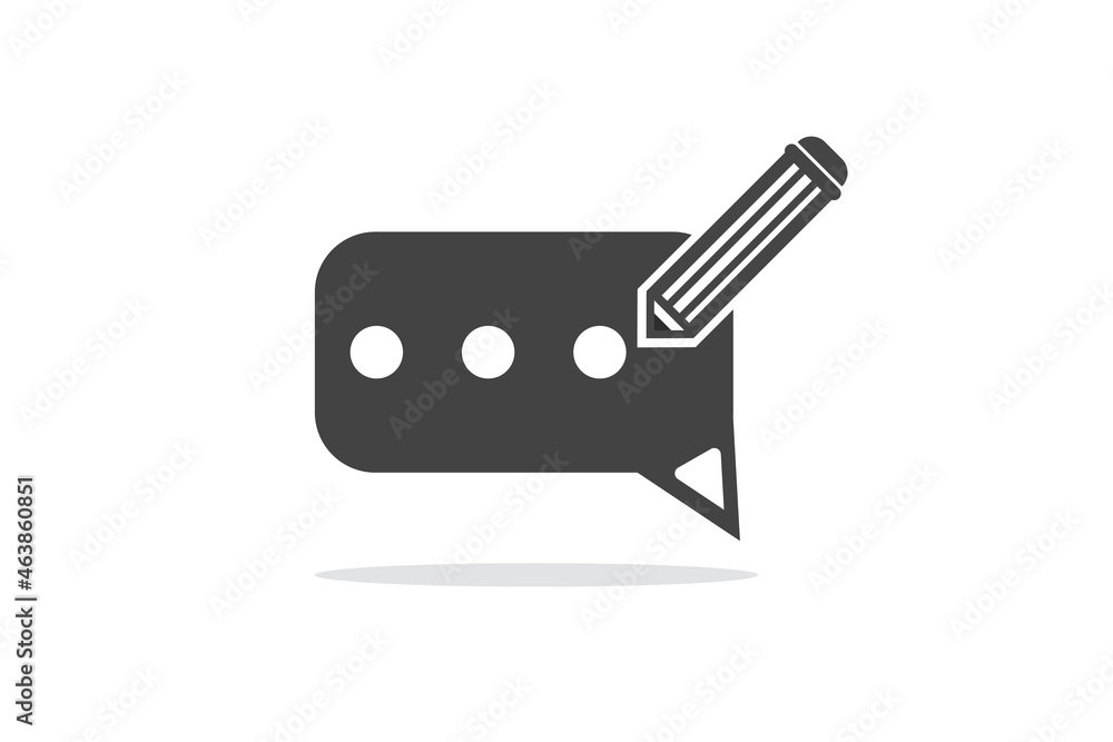 Blog Icon in trendy on white background for website, application ...