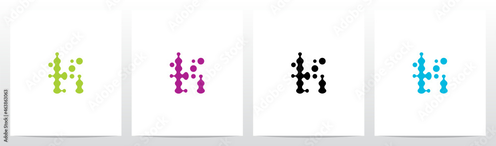 Microbiology Amoeba Paramecium Letter Logo Design K Stock Vector ...