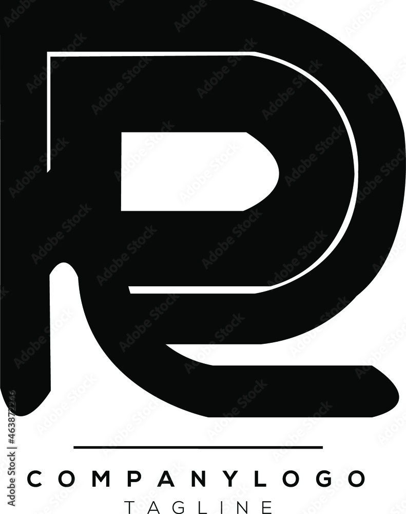 Alphabet letters Initials Monogram logo RD, RD INITIAL, RD letter Stock ...