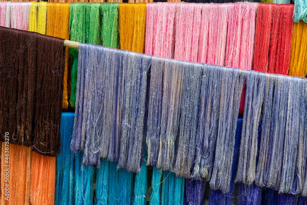Details of natural colourful silk thread fiber with natural colour dye ...