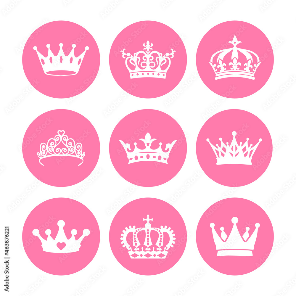 Pink Crown Template