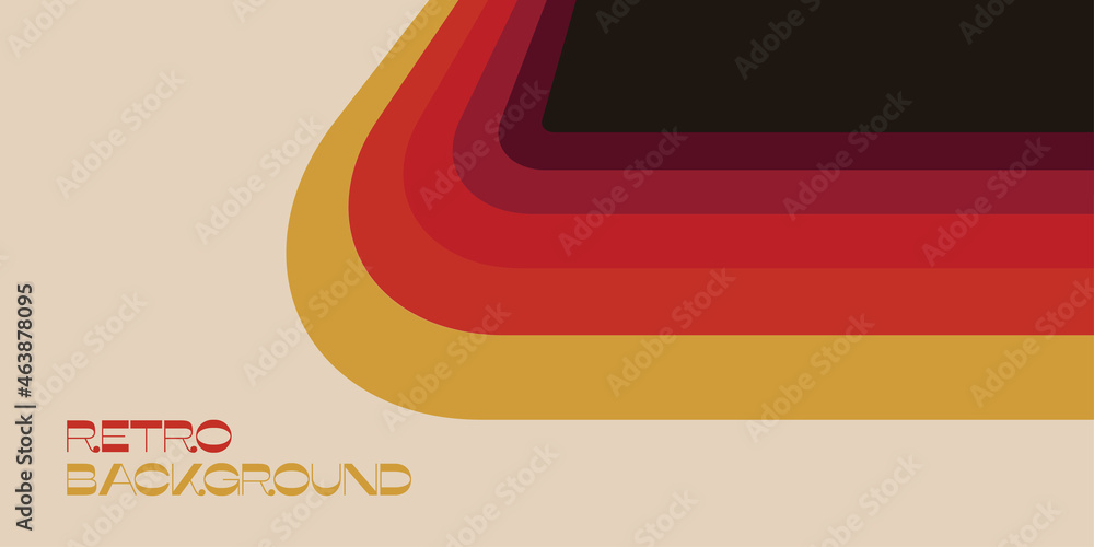 Minimal retro background with colroful stripes. Eps10 vector. Stock ...