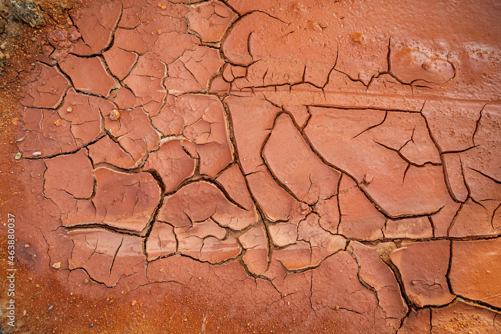 Crack soil ground texture. The natural texture of soil with cracks ...