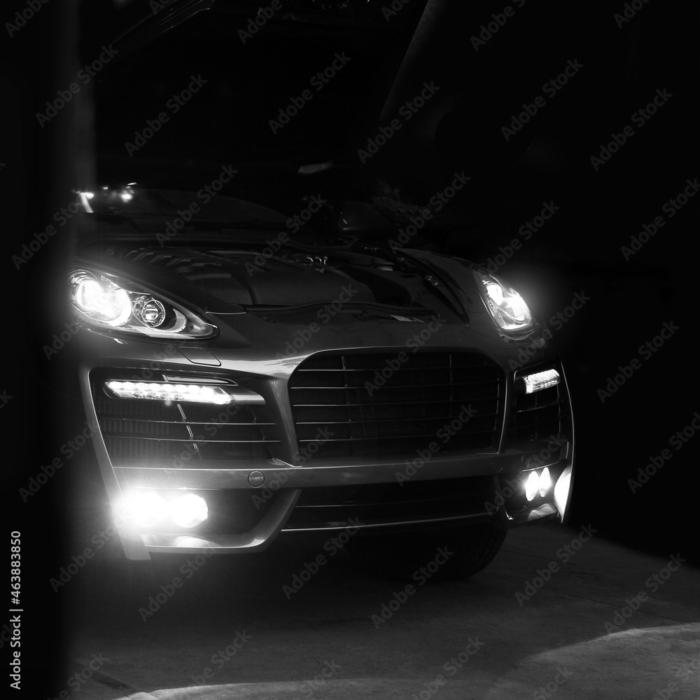 Kiev, Ukraine - September 11, 2014: Porsche Cayenne Turbo S TechArt ...