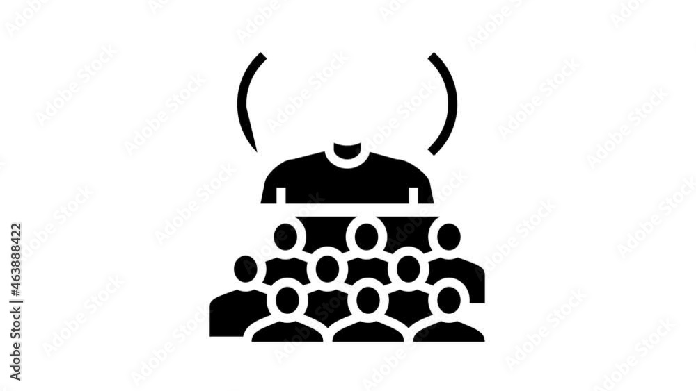 leadership soft skill animated glyph icon. leadership soft skill sign ... leadership soft skill animated glyph icon. leadership soft skill sign ...