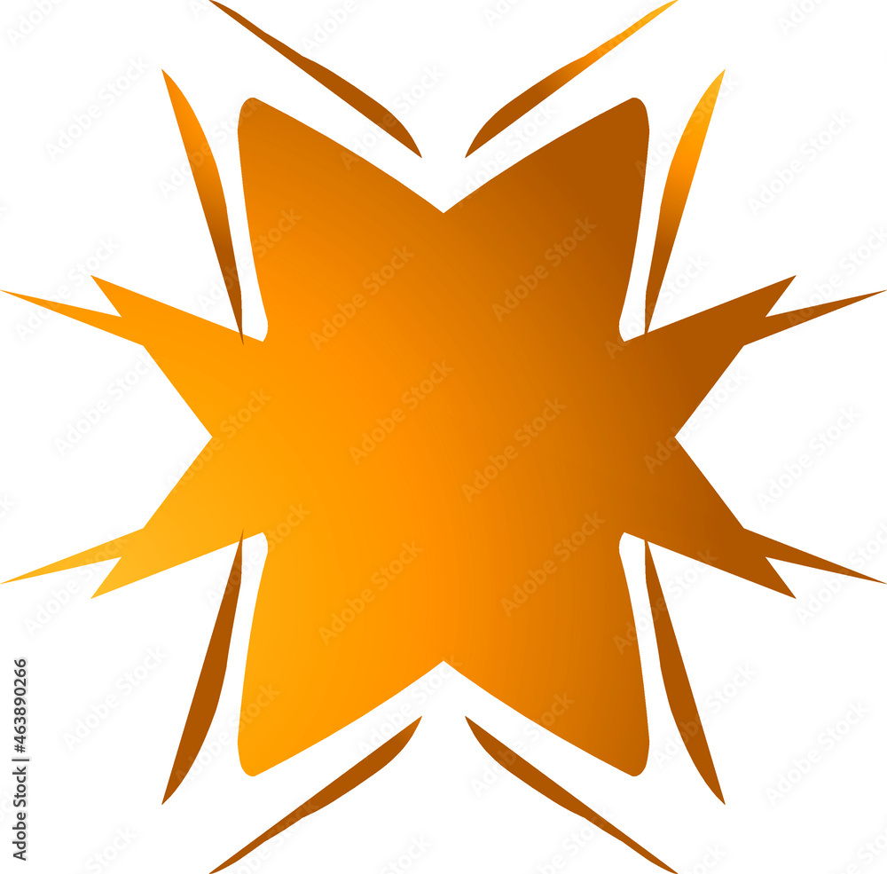 Geometric Star Icon on white background. Vector illustration. Stock ...