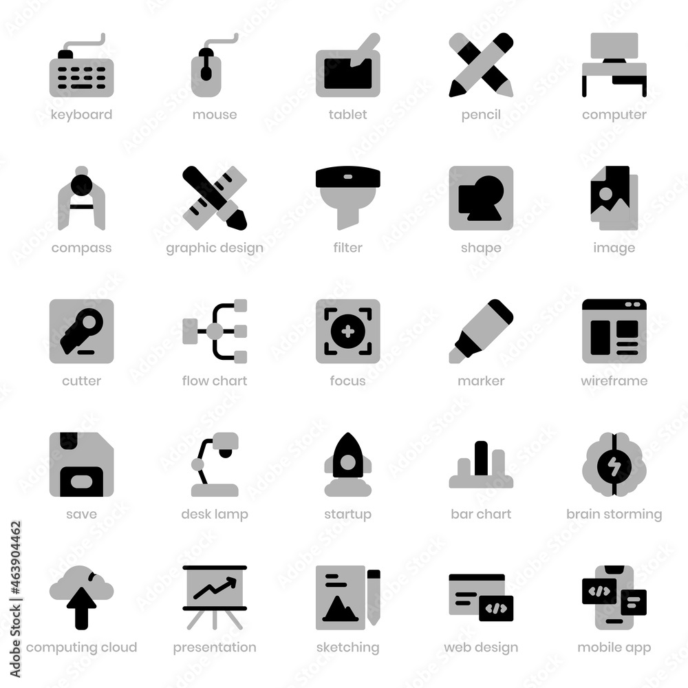 Design Thinking icon pack for your website design, logo, app, UI ...