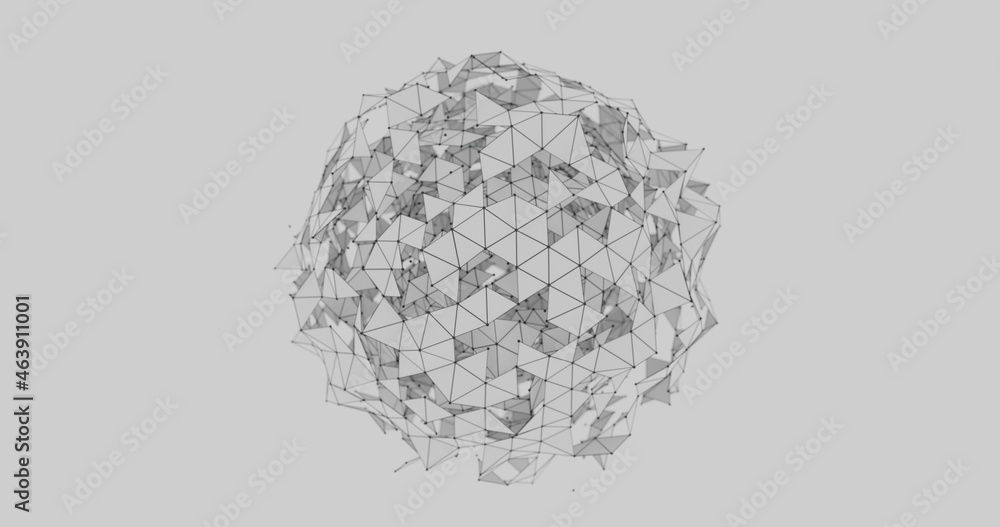 3d wireframe render Stock Illustration | Adobe Stock