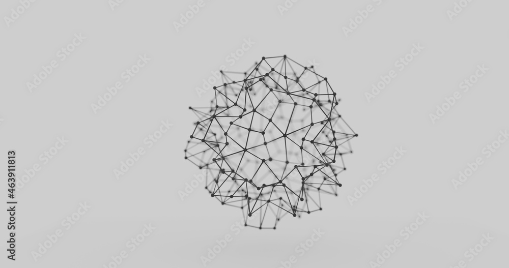 3D wireframe render Stock Illustration | Adobe Stock