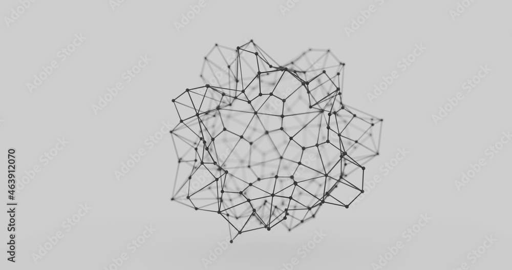 3D wireframe render Stock Illustration | Adobe Stock