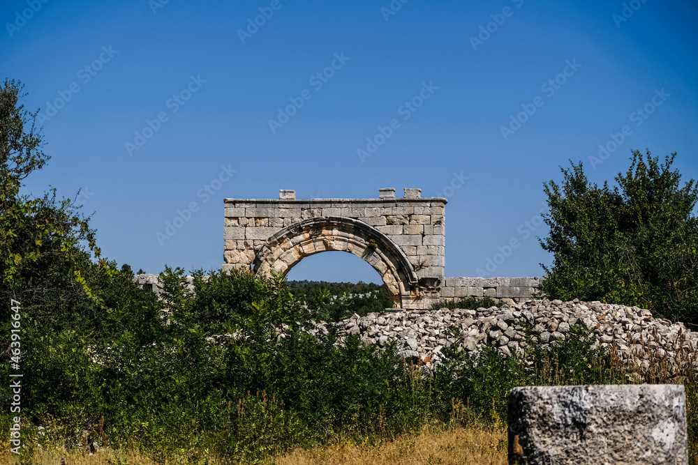 Zeus Olbios Temple, ancient Anatolian architecture of the Hellenistic ...