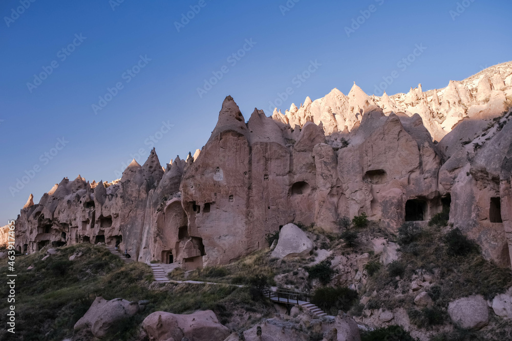 Zelve Open Air Museum. Carved Rooms in Zelve Valley, Cappadocia, Turkey ...