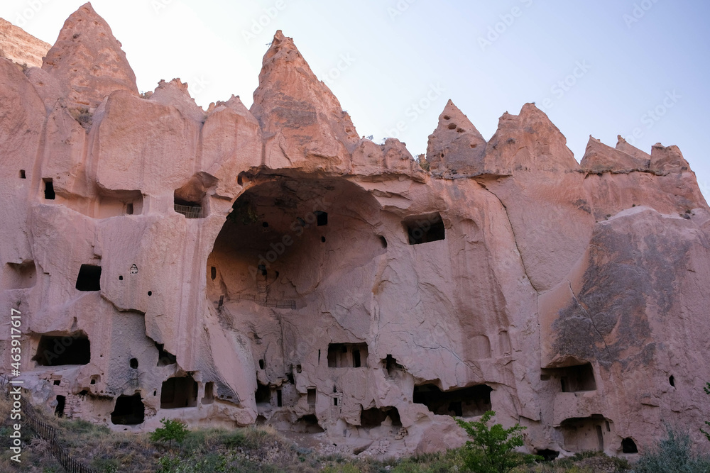 Zelve Open Air Museum. Carved Rooms in Zelve Valley, Cappadocia, Turkey ...