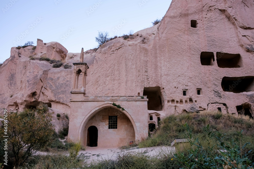 Zelve Open Air Museum. Carved Rooms in Zelve Valley, Cappadocia, Turkey ...