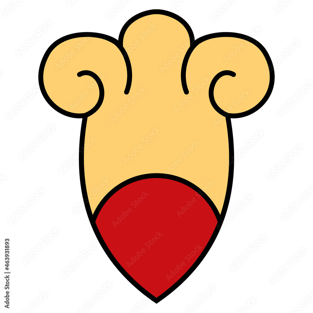 Stylized human heart or lily flower symbol. Native American design of ...