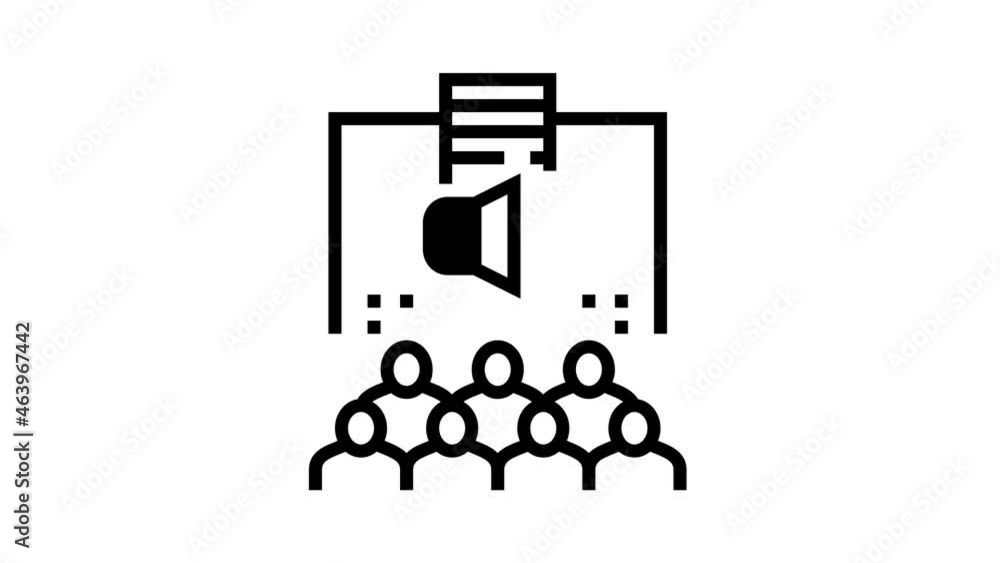 cpr cardiopulmonary resuscitation animated line icon. cpr ...