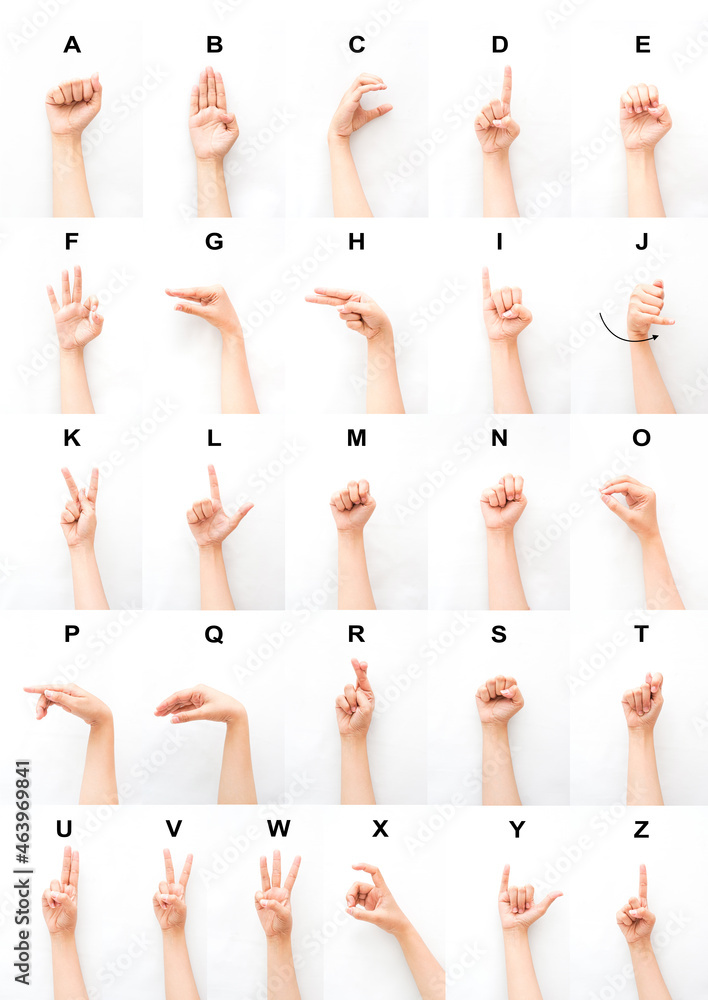 the fingerspelling of the alphabet in american sign language. learn how ...