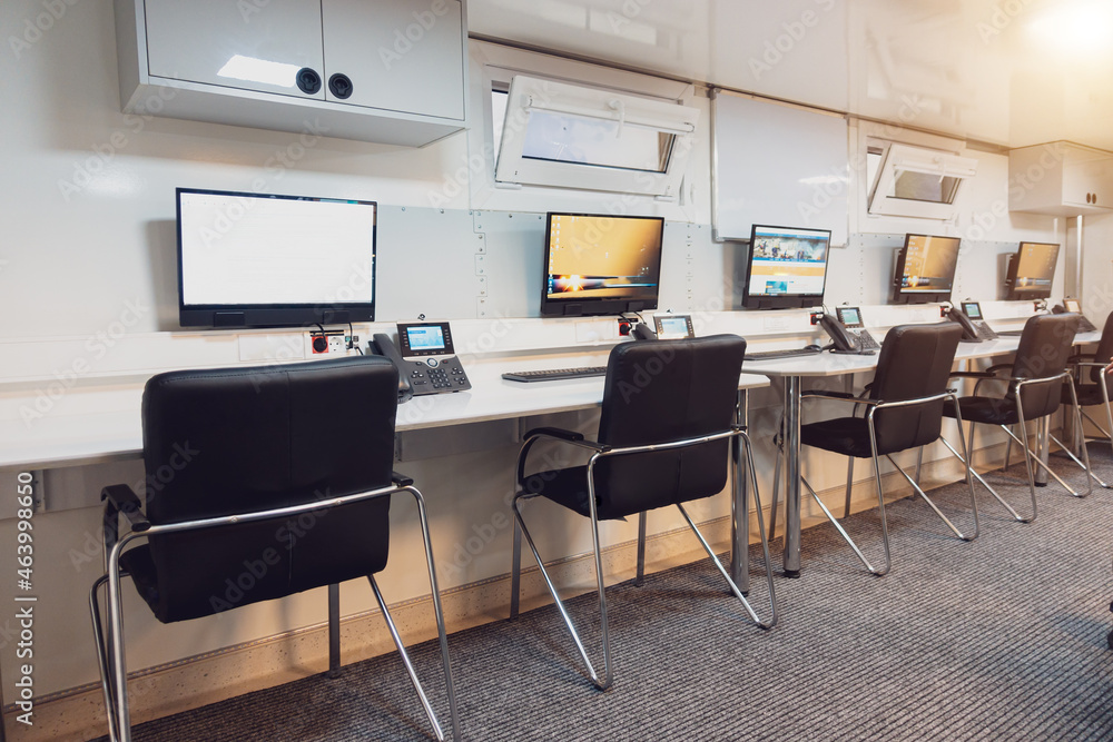 Autonomous mobile emergency control room. Emergency control room ...