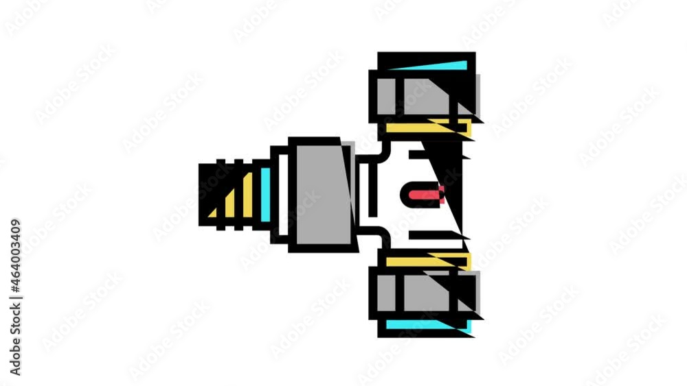 bifurcation pipe of drainage system animated color icon. bifurcation ... bifurcation pipe of drainage system animated color icon. bifurcation ...