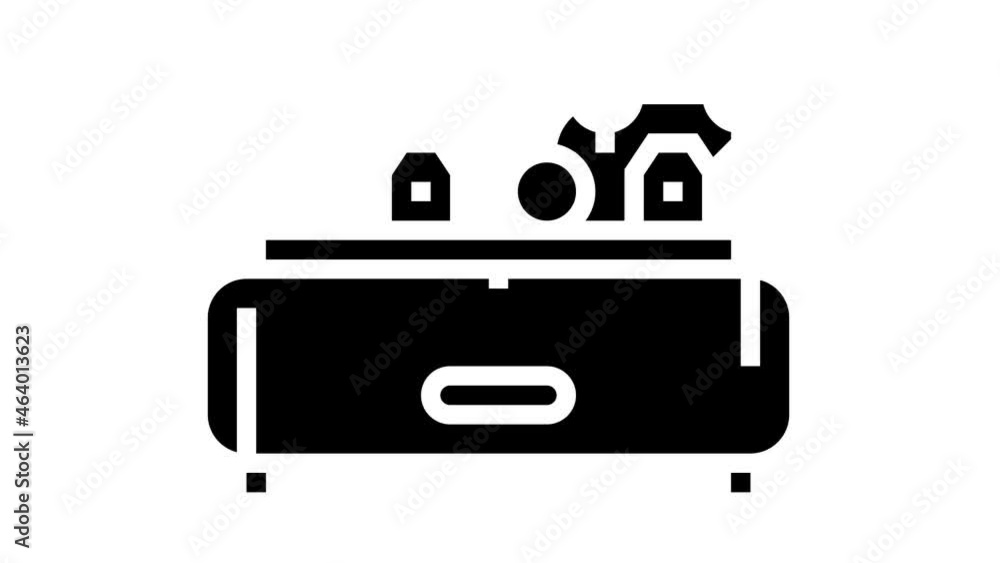 rotary air compressor animated glyph icon. rotary air compressor sign ...