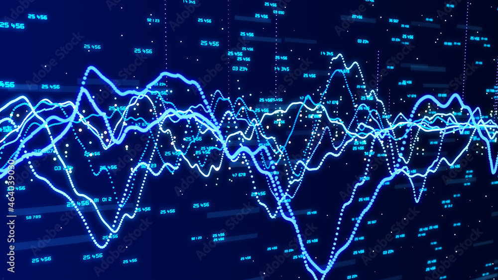 Ilustração do Stock: Analytical chart. Financial data graph. Business ...