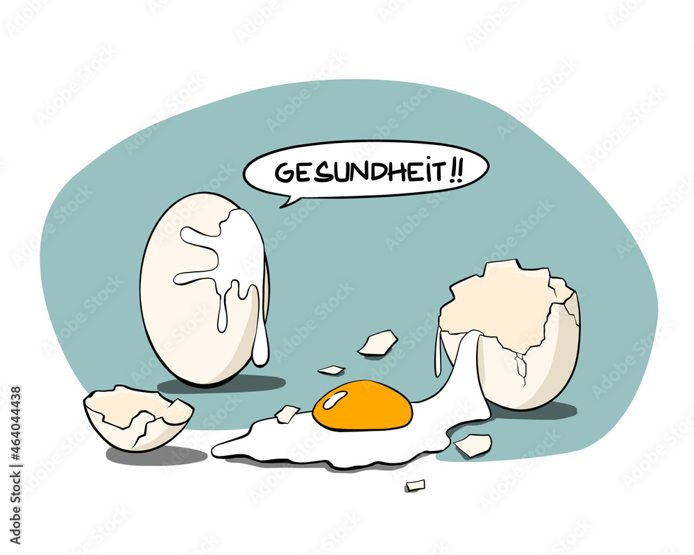 Lustiges Eier Cartoon Stock Illustration | Adobe Stock